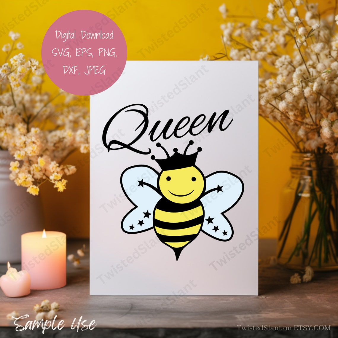 Queen Bee Svg INSTANT DOWNLOAD Bumblebee Svg Honey Bee Svg Queen Bee ...