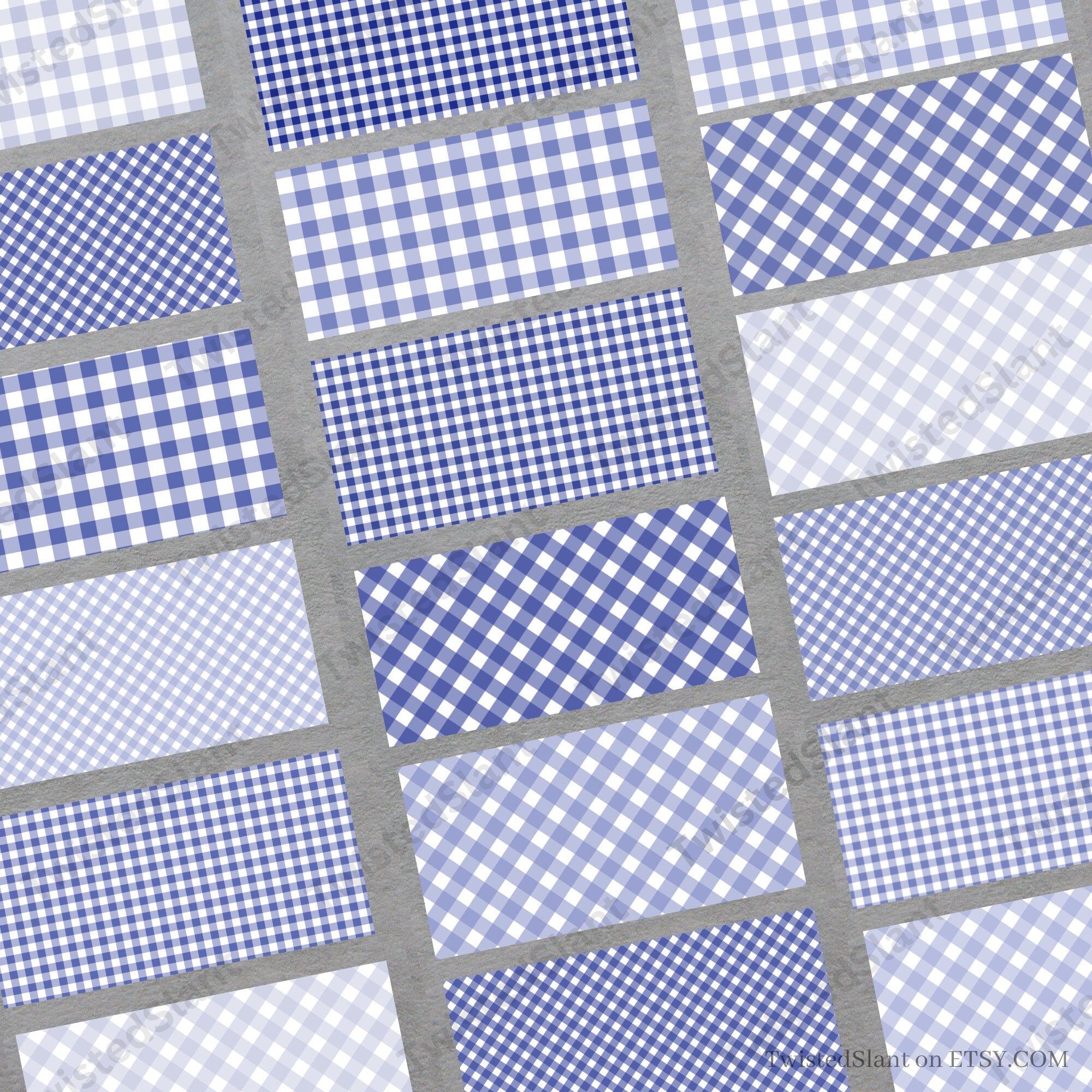 Gingham Digital Paper Pack INSTANT DOWNLOAD Gingham Pattern Gingham ...