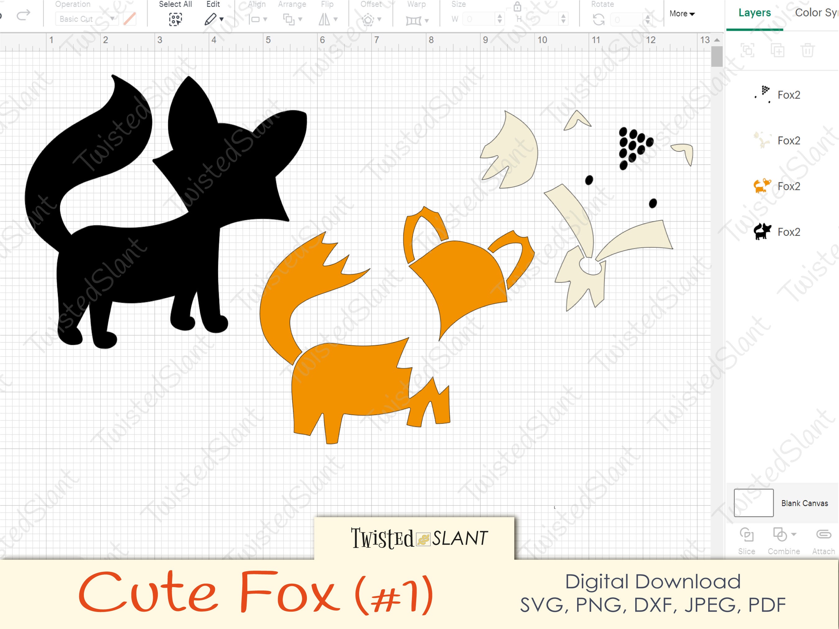Cute Fox Svg Fox Clip Art Cute Animal Svg Fox Drawing - Etsy