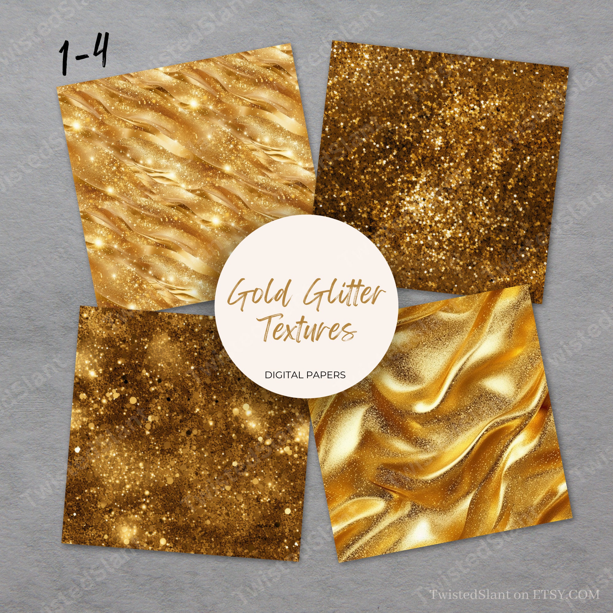 Gold Glitter Digital Paper Seamless Pattern| INSTANT DOWNLOAD | Gold ...