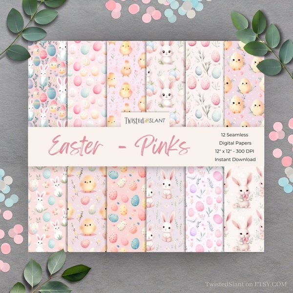 Bunny Digital Papers - Etsy