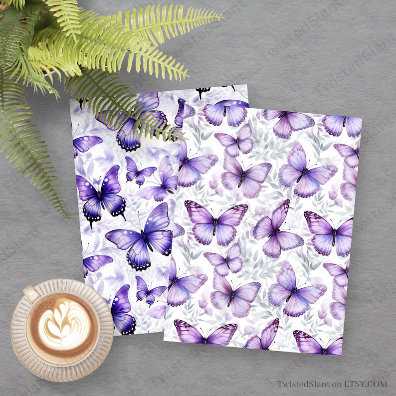Bright Butterflies Digital Paper INSTANT DOWNLOAD Butterfly Digital ...