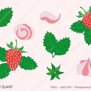 Strawberry Clipart Fruit Clipart Strawberry Png Fruits - Etsy