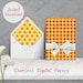 Red and Yellow Geometric Digital Paper: Seamless Pattern Collection ...