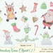 Watercolour Christmas Clipart Snowman Clipart Christmas Tree - Etsy