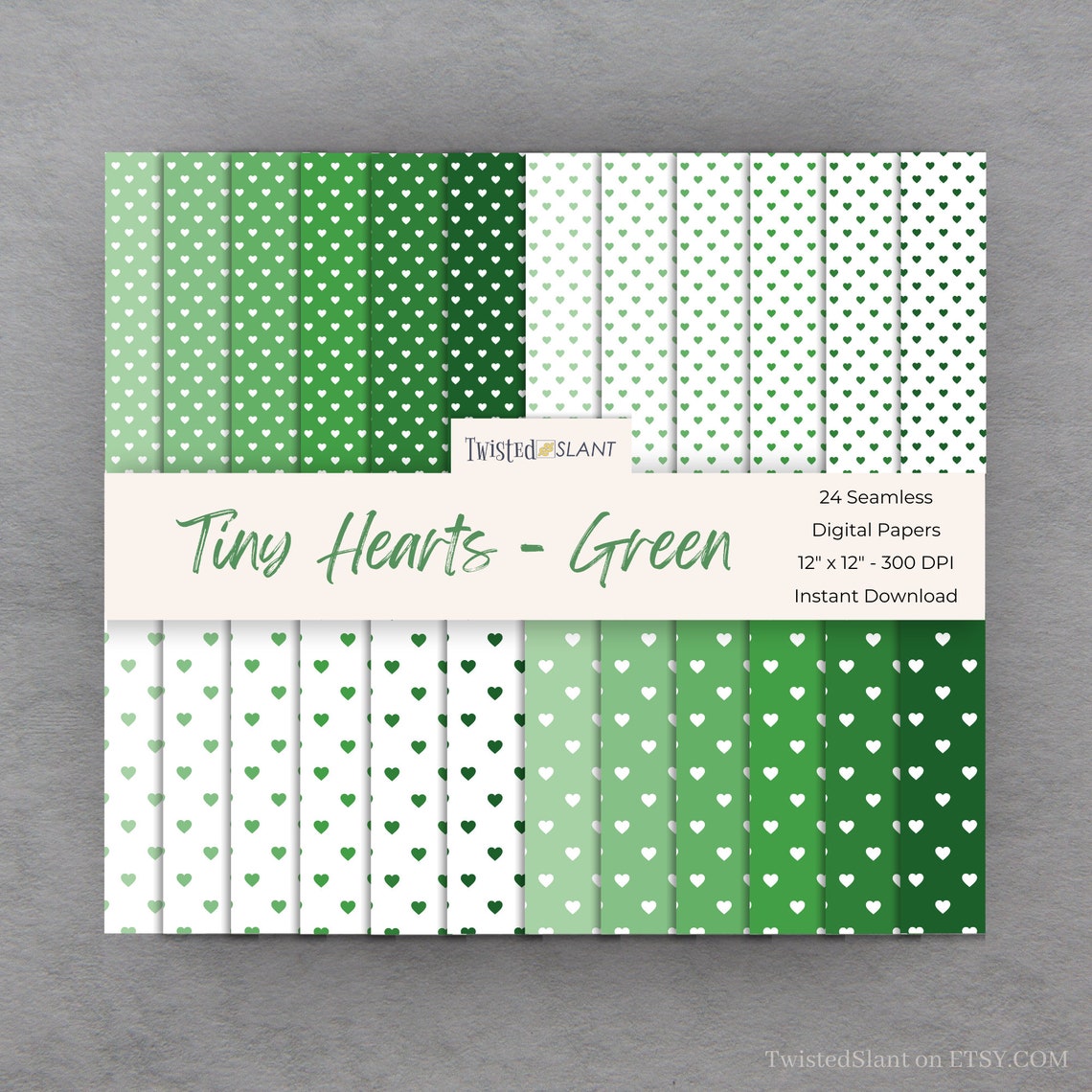 Tiny Hearts Digital Paper INSTANT DOWNLOAD Heart Background Seamless ...