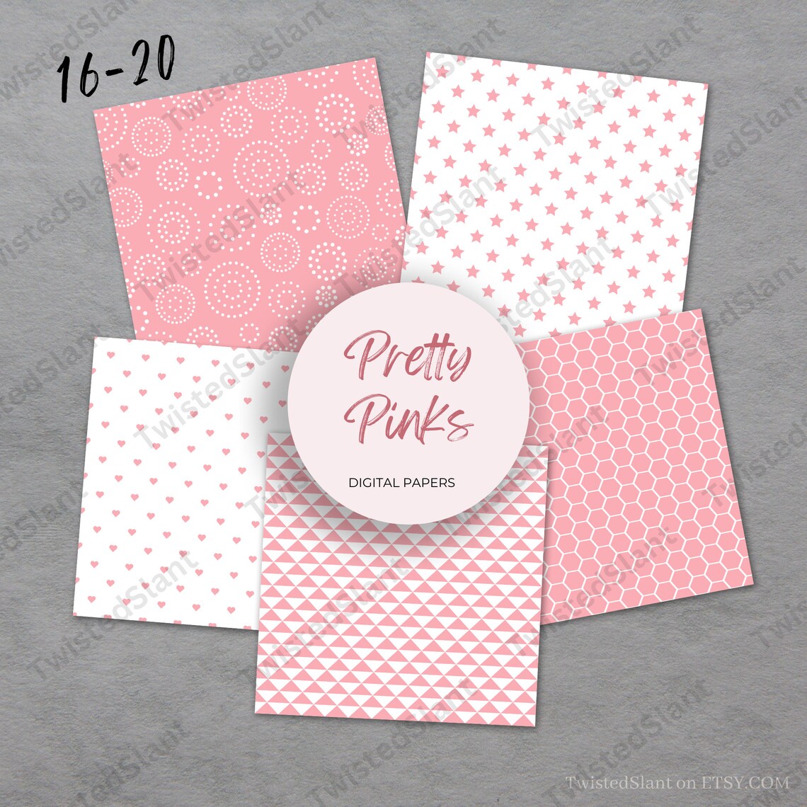 Pink Digital Paper | INSTANT DOWNLOAD | Seamless Papers | Pink Junk ...