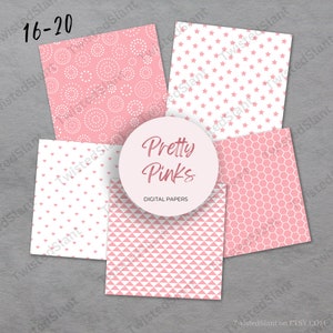 Pink Digital Paper | INSTANT DOWNLOAD | Seamless Papers | Pink Junk ...