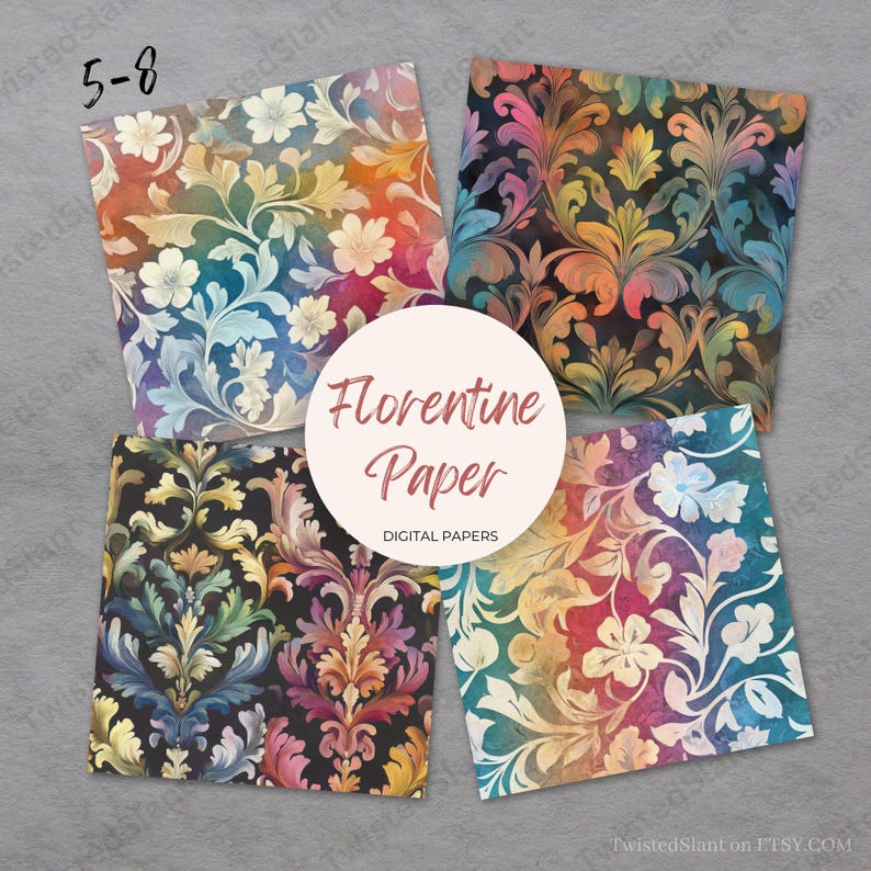 Florentine Paper Digital | INSTANT DOWNLOAD | Italian Florentine ...