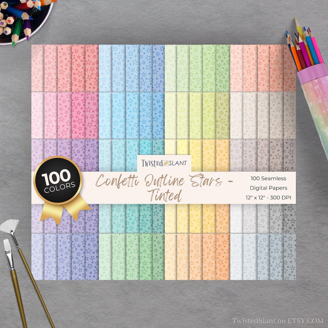 Bright Stars Digital Paper | INSTANT DOWNLOAD | Stars Background ...