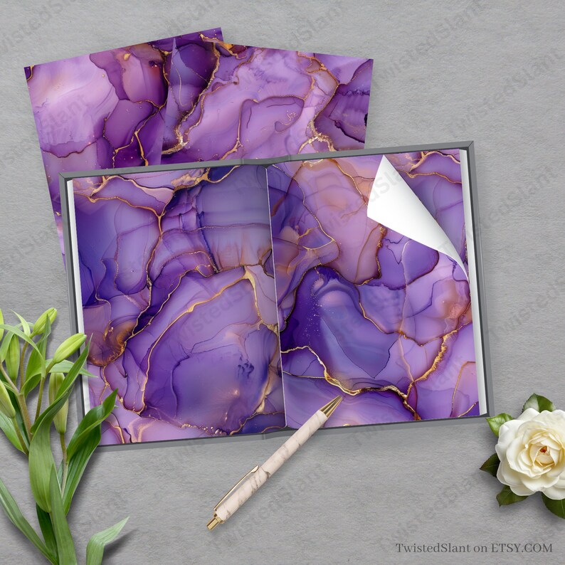 Alcohol Ink Digital Paper INSTANT DOWNLOAD Seamless Textures Watercolor ...