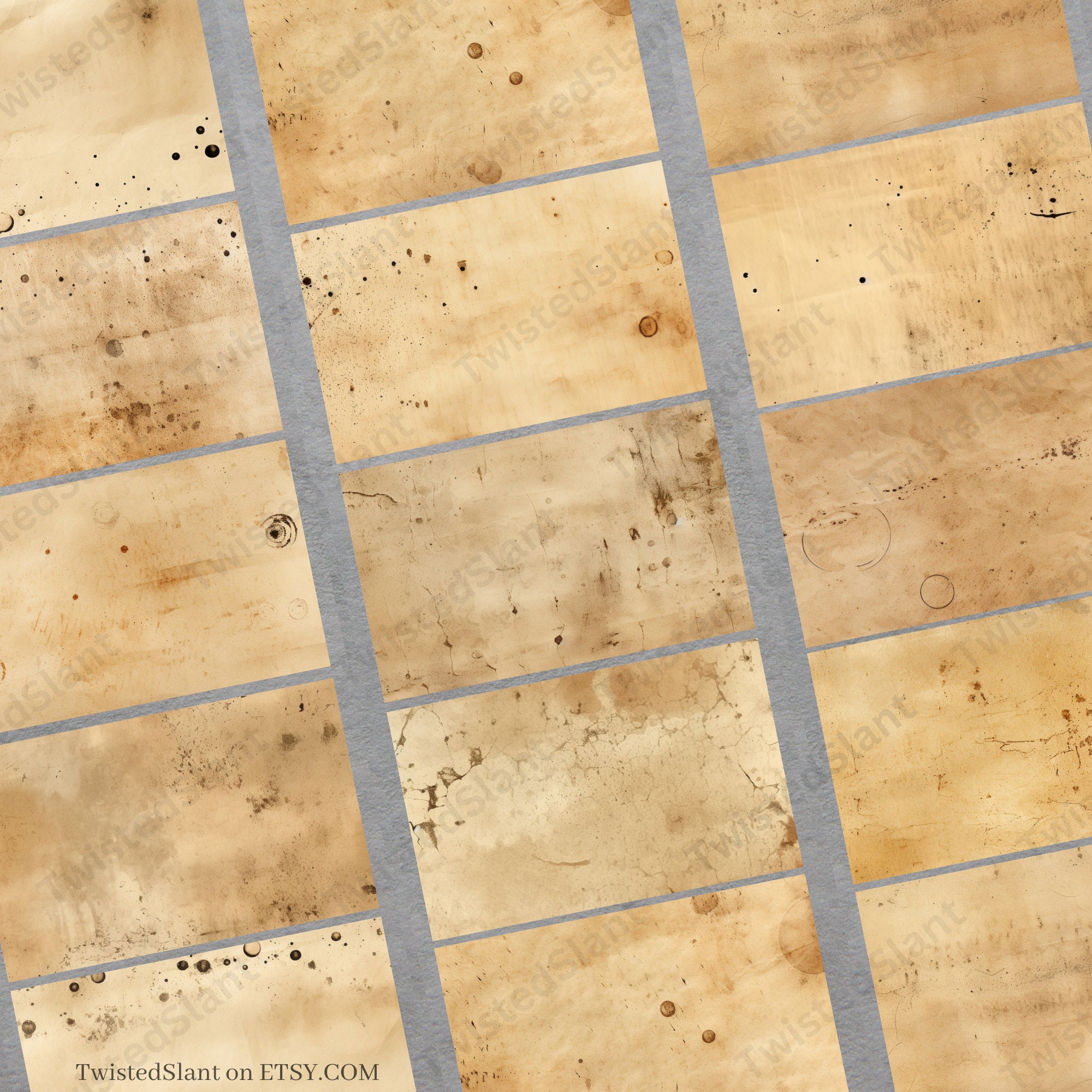 Coffee Tea Stain Paper Digital | INSTANT DOWNLOAD | Coffee Dyed Paper ...