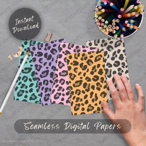 Leopard Print Seamless Digital Paper | INSTANT DOWNLOAD | Leopard ...