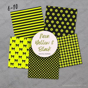 Neon Digital Papers | INSTANT DOWNLOAD | Seamless Geometric | Pattern ...