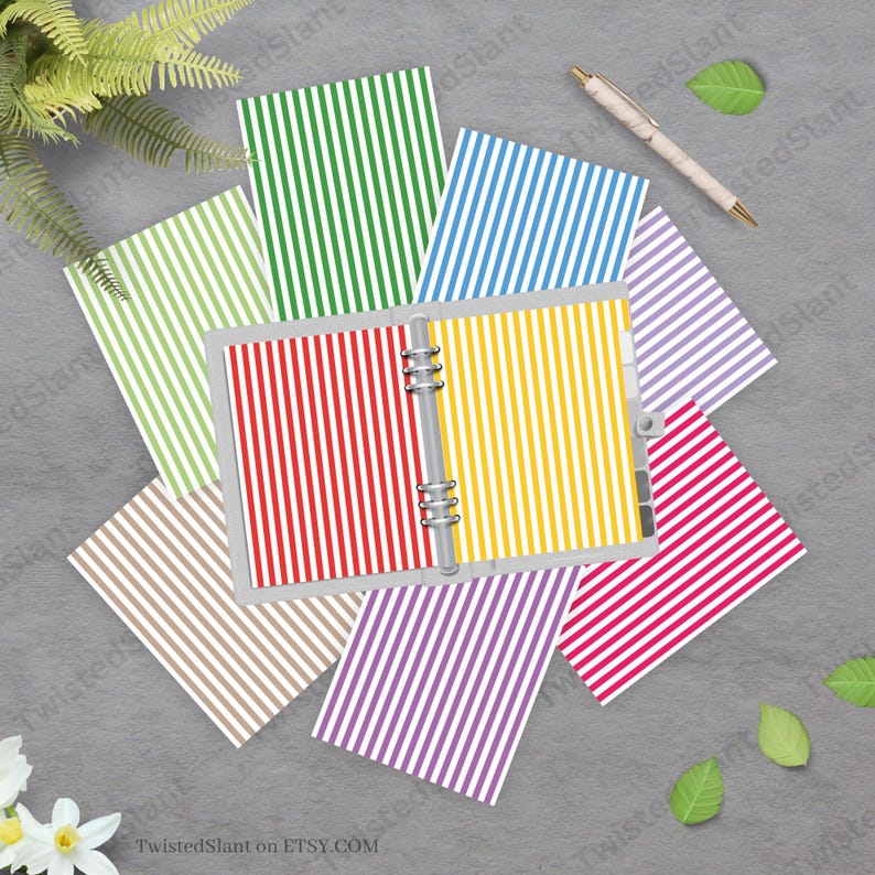 Vertical Stripes Digital Paper | INSTANT DOWNLOAD | Striped Background ...