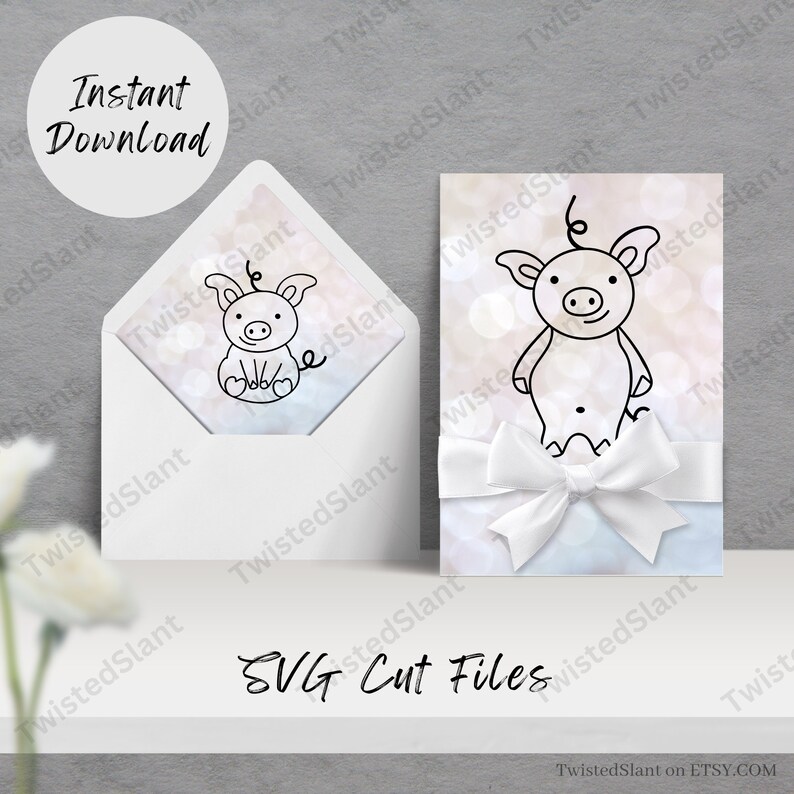 Cerdos svg archivos para cricut y silueta, animales de granja svg ...