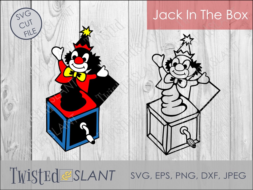 Jack in the Box Svg Digital Download for Cricut and Silhouette, Jack in ...