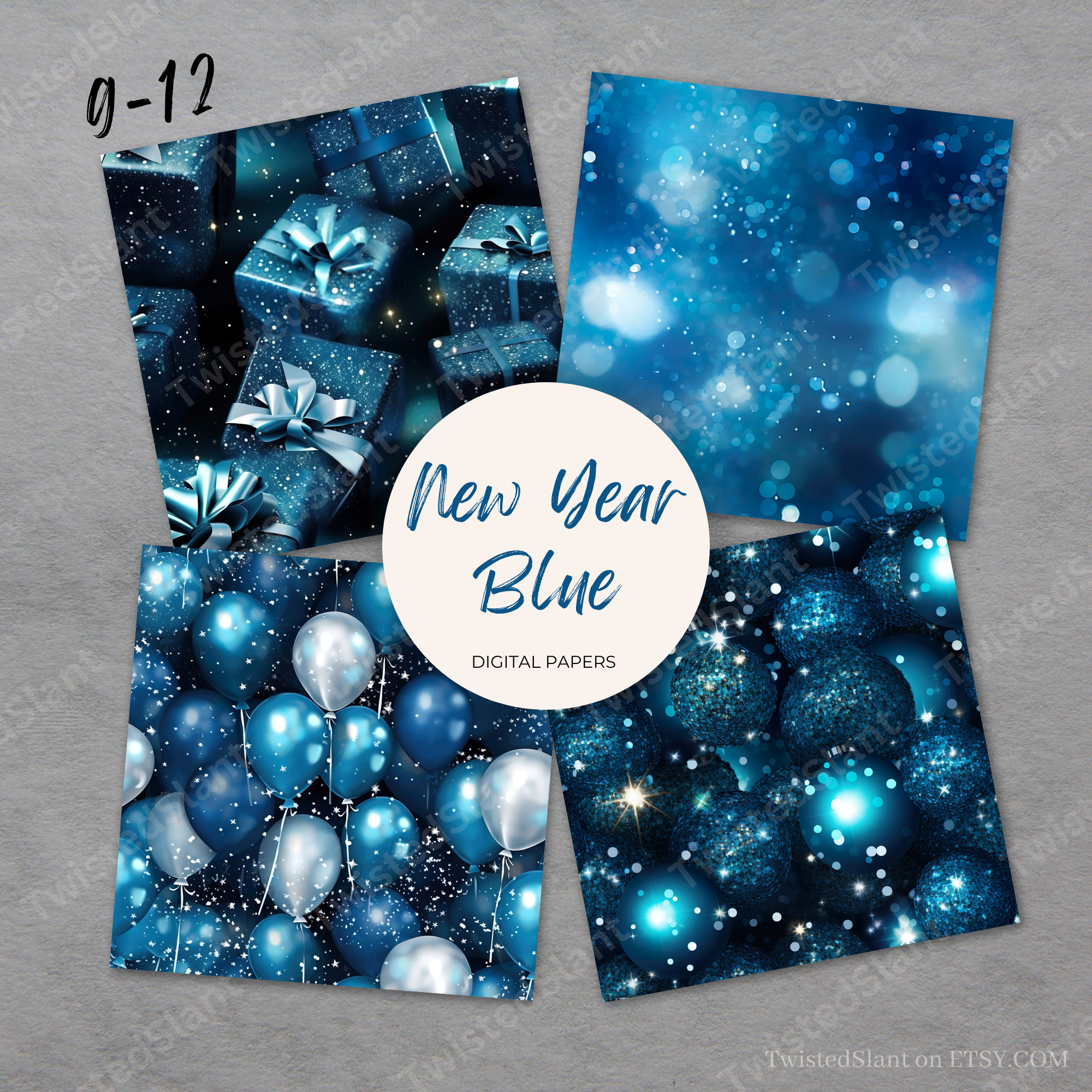 New Years Digital Paper Seamless INSTANT DOWNLOAD Glitter - Etsy