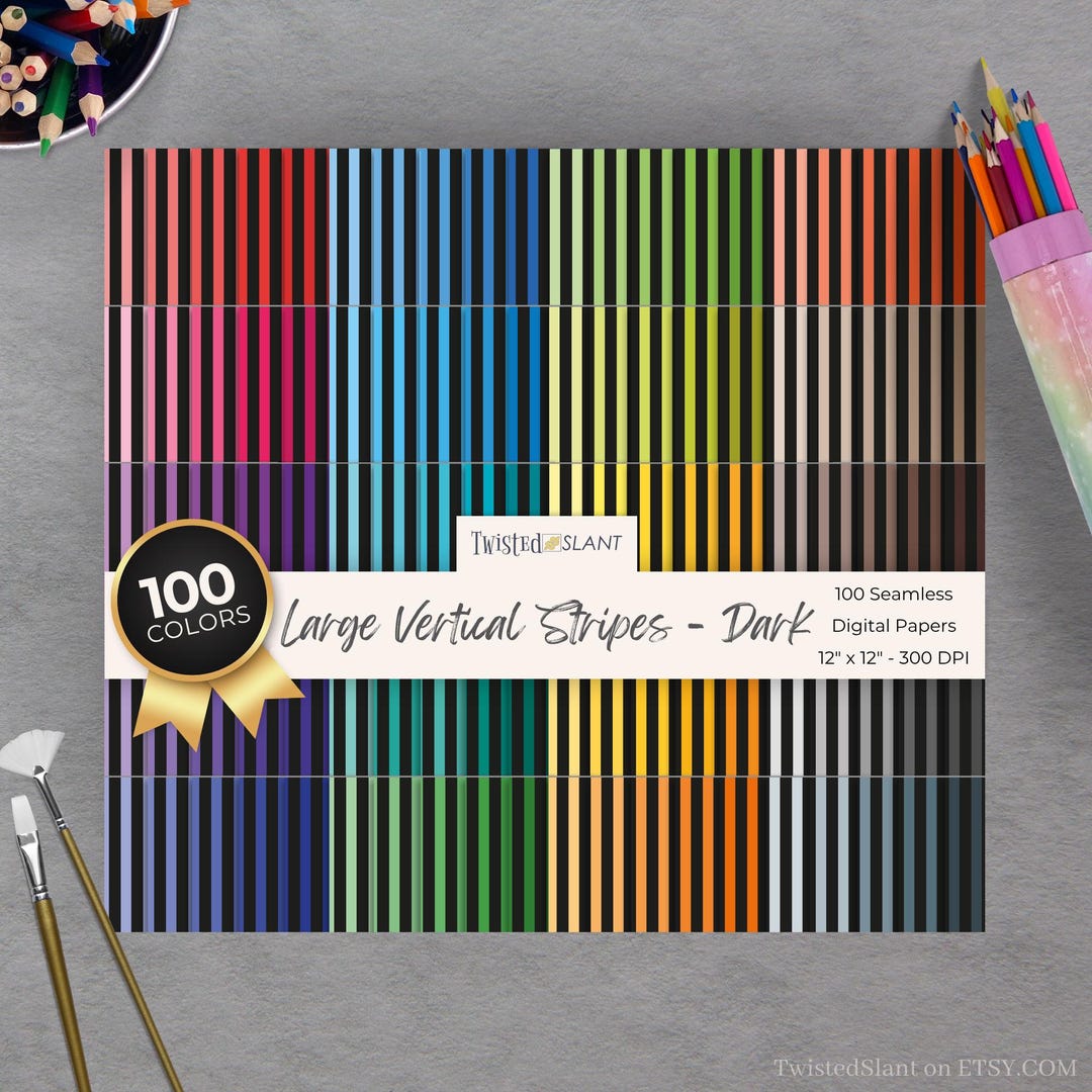 Vertical Stripes Digital Paper | INSTANT DOWNLOAD | Striped Background ...