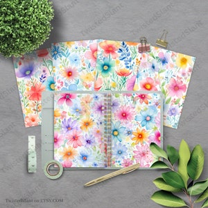 Spring Floral Medley Digital Paper | INSTANT DOWNLOAD | Watercolor ...