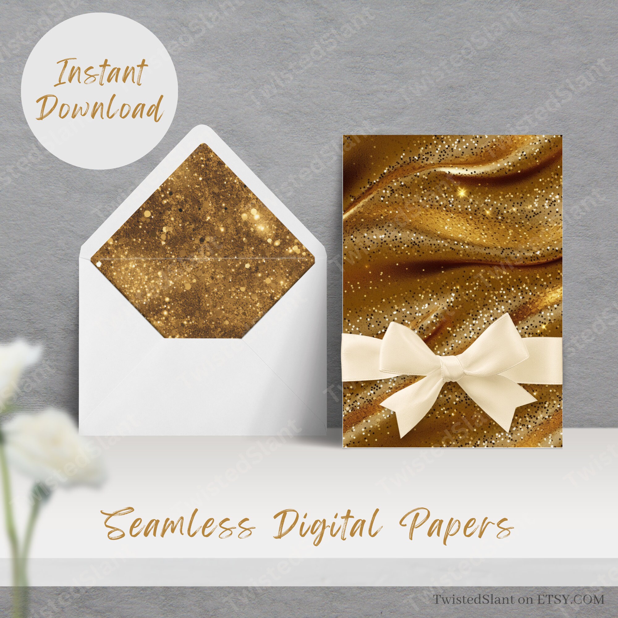 Gold Glitter Digital Paper Seamless Pattern| INSTANT DOWNLOAD | Gold ...