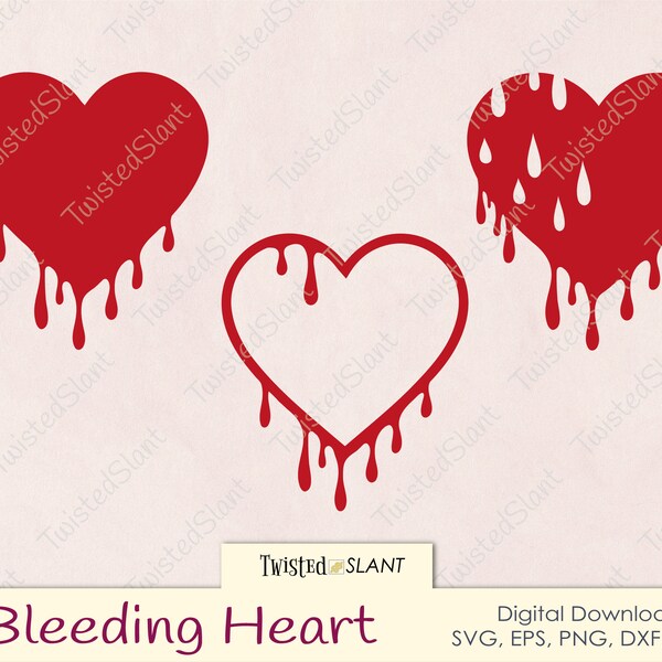 Bleeding Heart Svg - Etsy