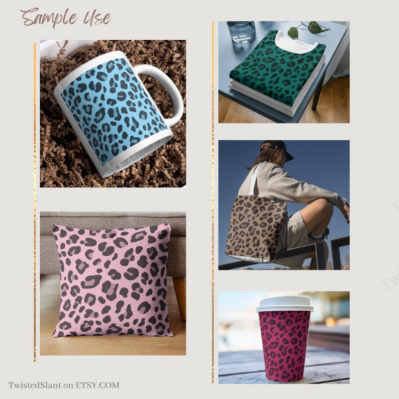 Leopard Print Seamless Digital Paper | INSTANT DOWNLOAD | Leopard ...