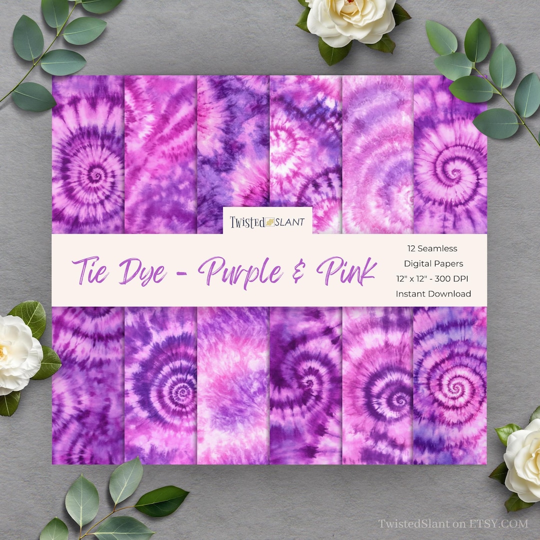 Tye Dye Digital Paper | INSTANT DOWNLOAD | Tie Dye Pattern | Tie and ...