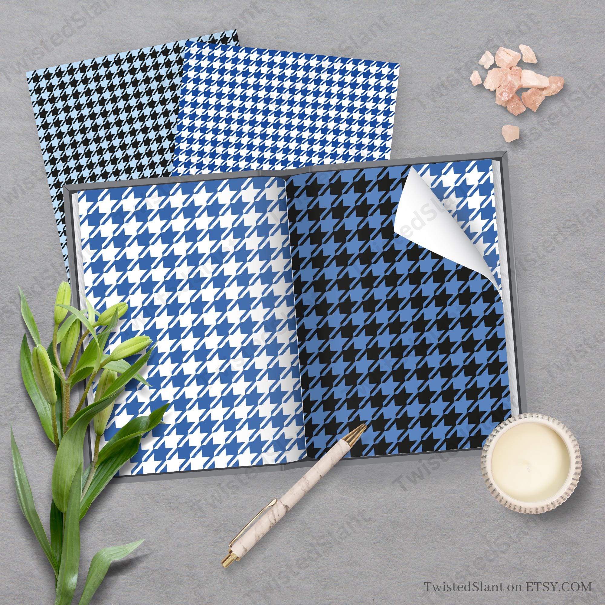 Houndstooth Digital Paper | INSTANT DOWNLOAD | Houndstooth Pattern ...