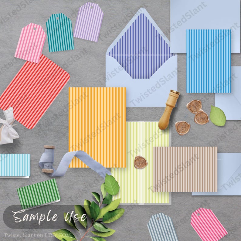 Vertical Stripes Digital Paper | INSTANT DOWNLOAD | Striped Background ...