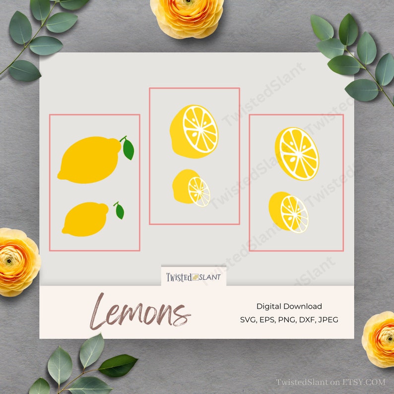 Limones svg, Limón svg, limón Clipart, limón, Fruta, cricut, digital ...