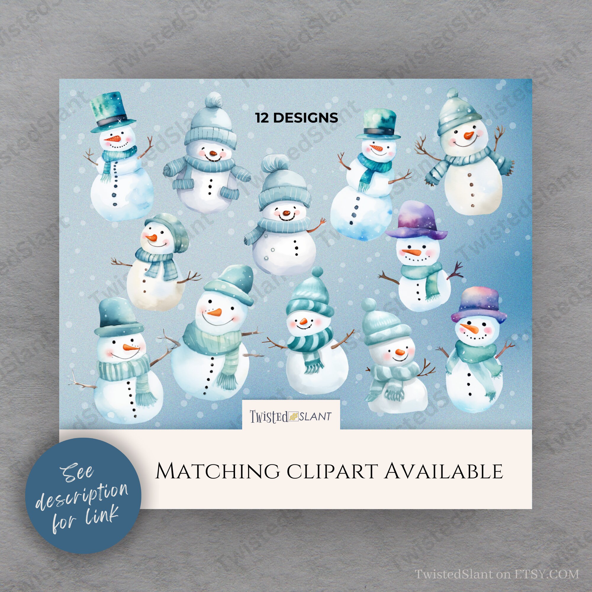 Christmas Alphabet Clipart INSTANT DOWNLOAD Cute Font snowman Png ...