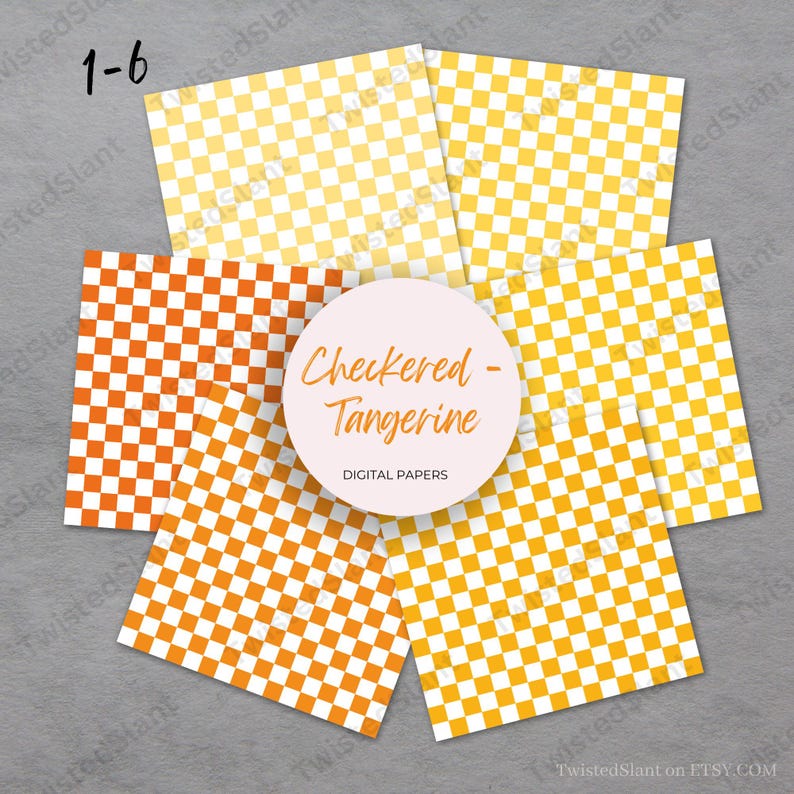 Checkered Digital Paper | INSTANT DOWNLOAD | Checkered Background ...