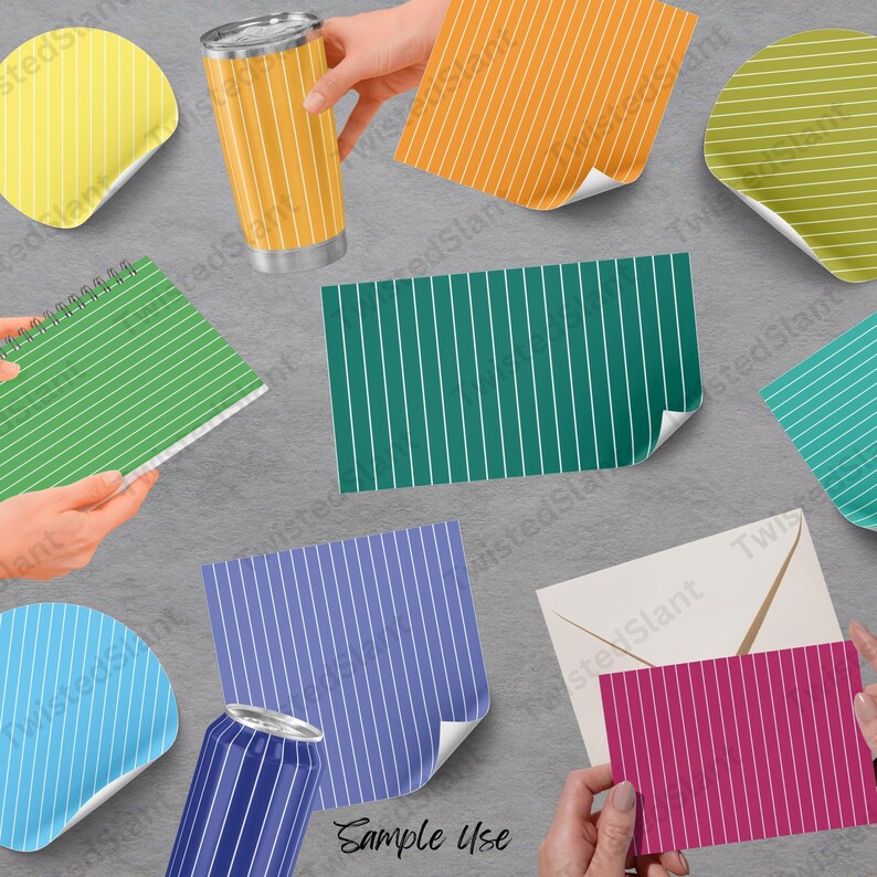 Vertical Stripes Digital Paper | INSTANT DOWNLOAD | Striped Background ...