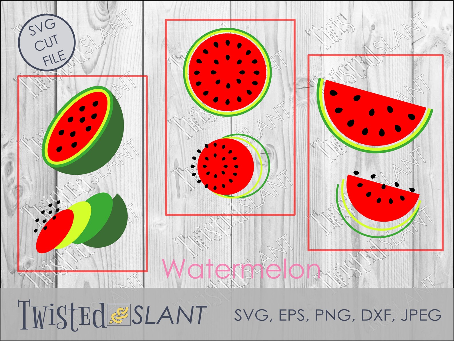 Watermelon Svg Watermelon Clipart Fruit Svg Watermelon - Etsy