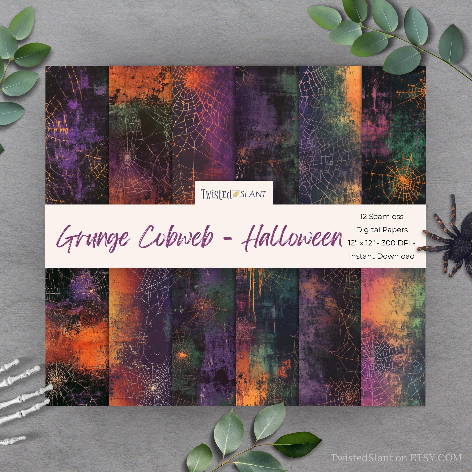 Digital Paper Cobwebs | INSTANT DOWNLOAD | Cobwebs | Seamless Paper ...