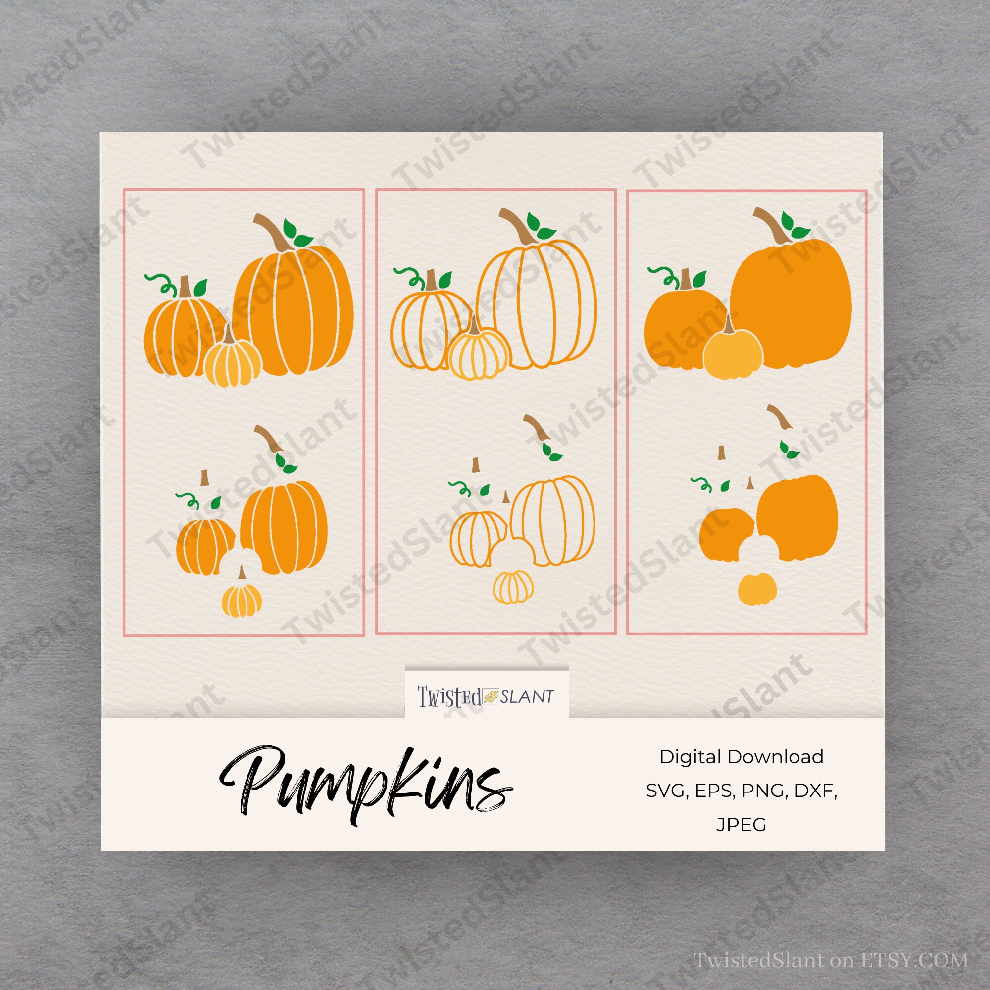 Pumpkin Svg Bundle, Halloween Svg Bundle, Pumpkin Outline Svg ...