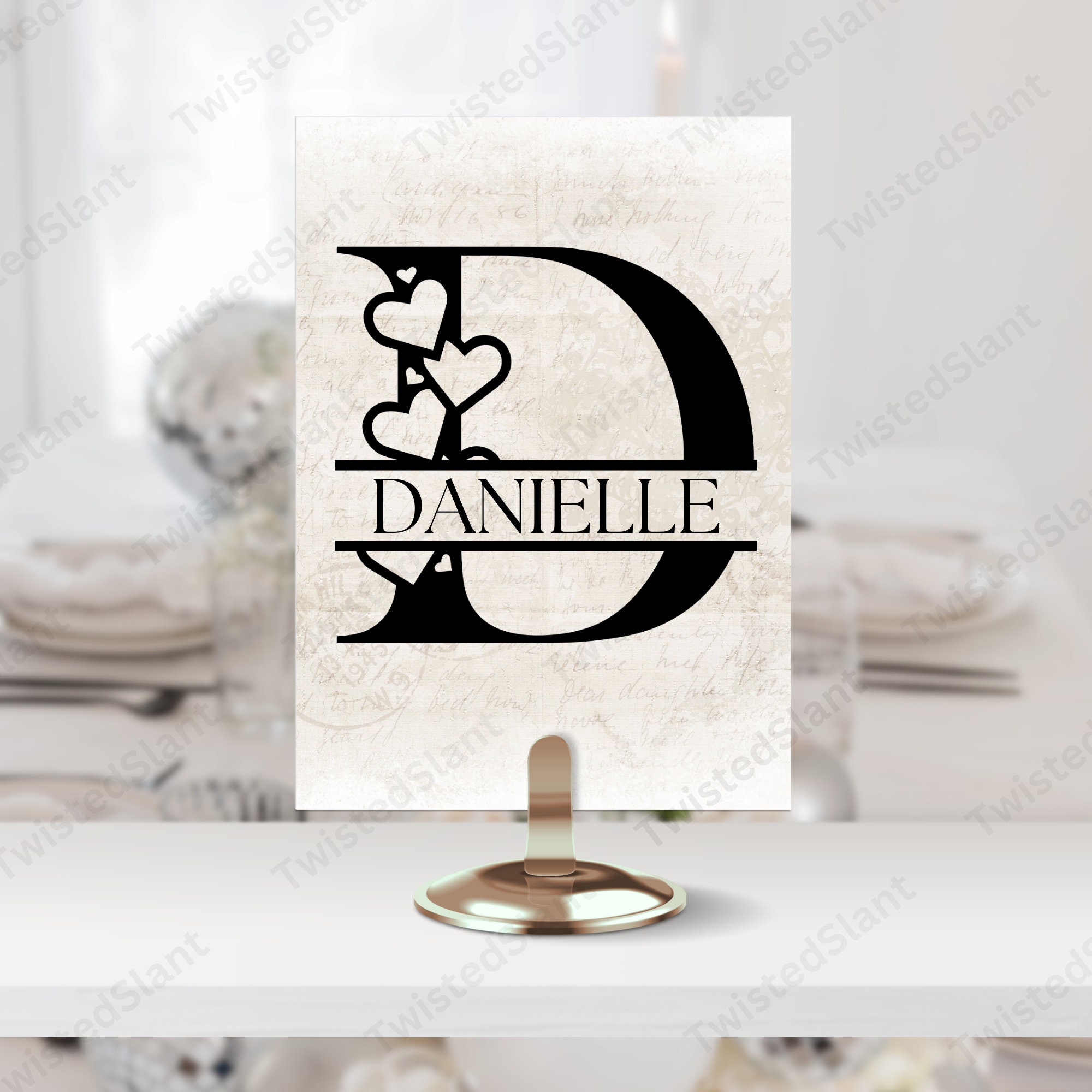 Letter D Split Letter Monogram Svg Modern Font Split - Etsy Israel