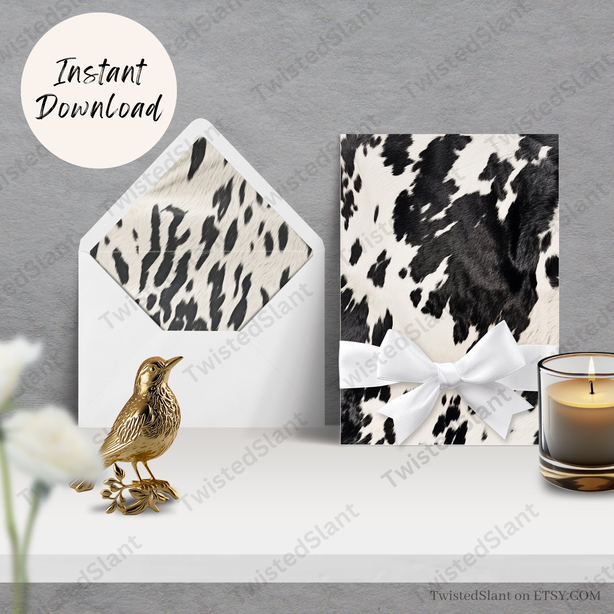Cowhide Background Digital Paper INSTANT DOWNLOAD Cowhide Digital Paper ...