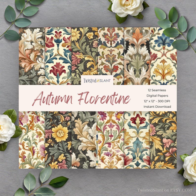 Florentine Paper Digital | INSTANT DOWNLOAD | Italian Florentine ...