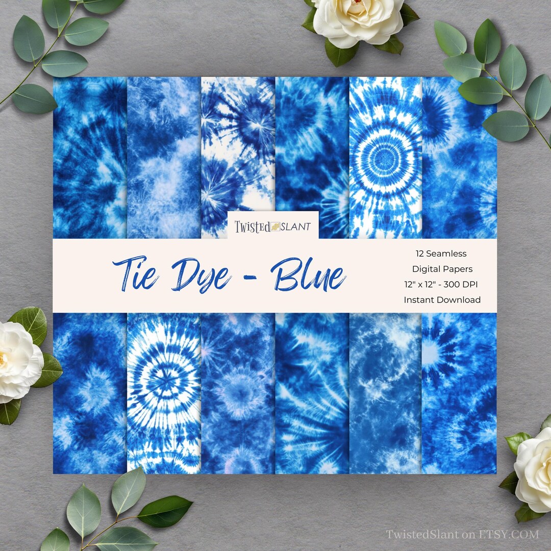 Tye Dye Digital Paper | INSTANT DOWNLOAD | Tie Dye Pattern | Tie and ...