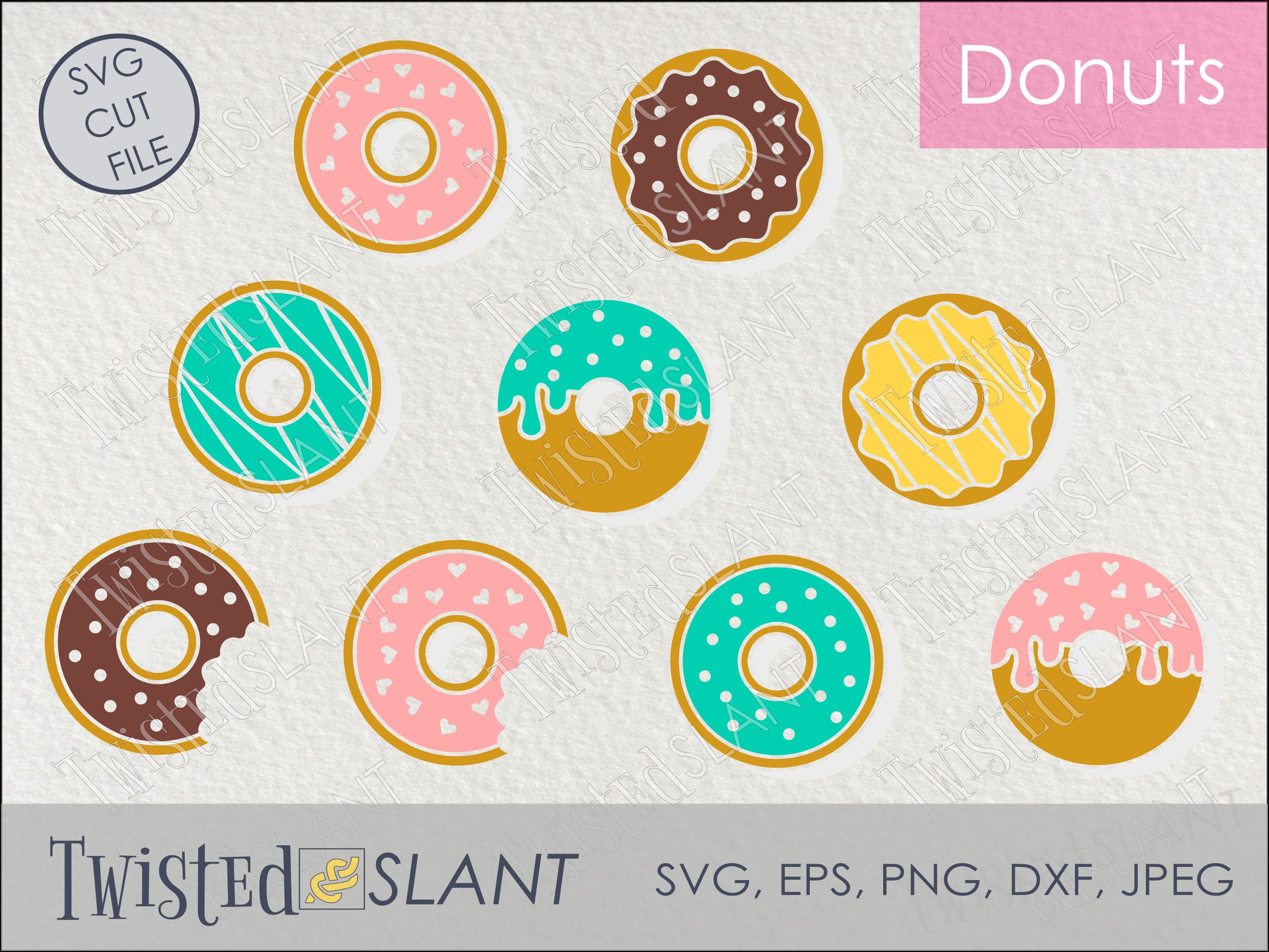 Donut Svg Bundle Donut Clipart Doughnut Svg Donut Png - Etsy
