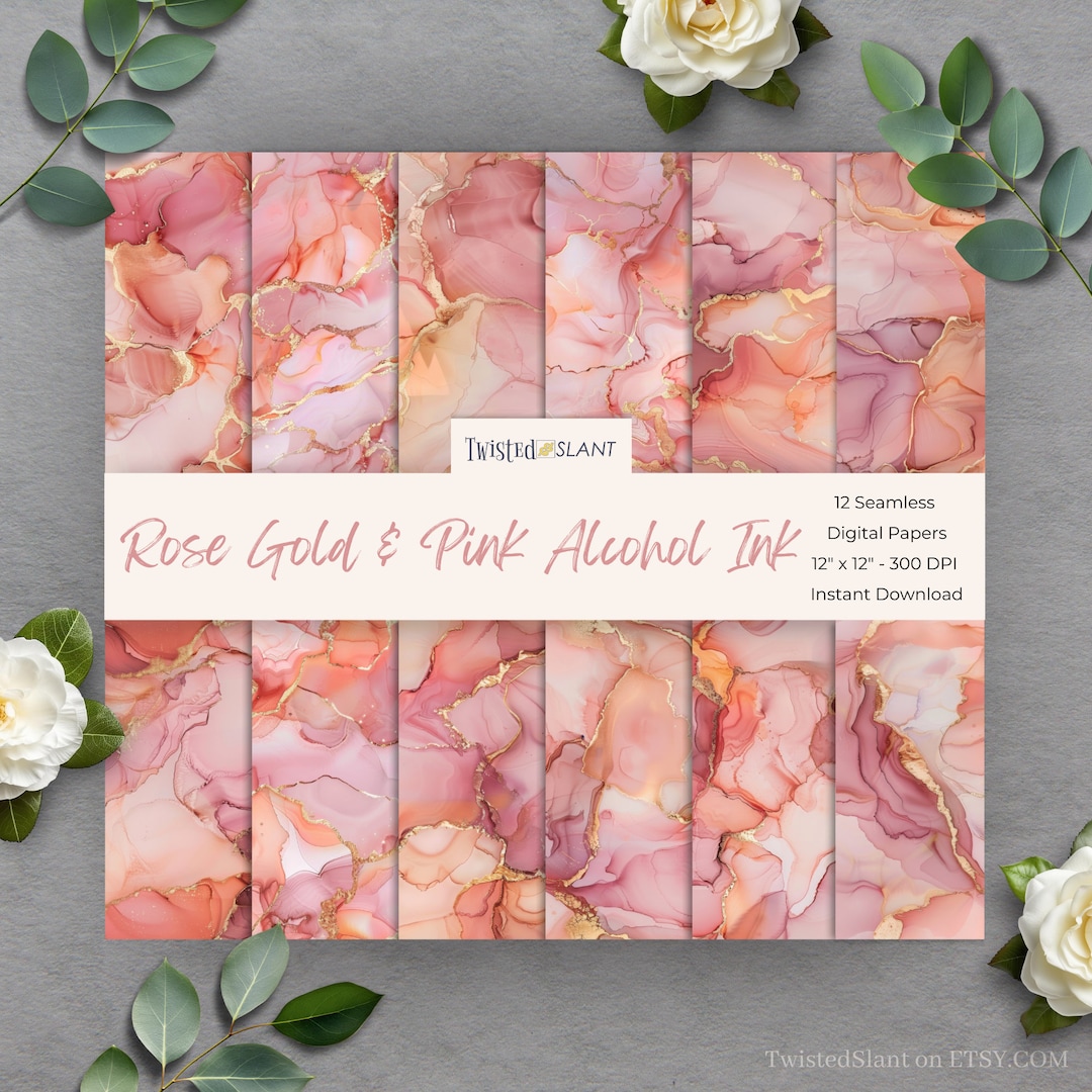 Alcohol Ink Digital Paper | INSTANT DOWNLOAD | Seamless Textures ...