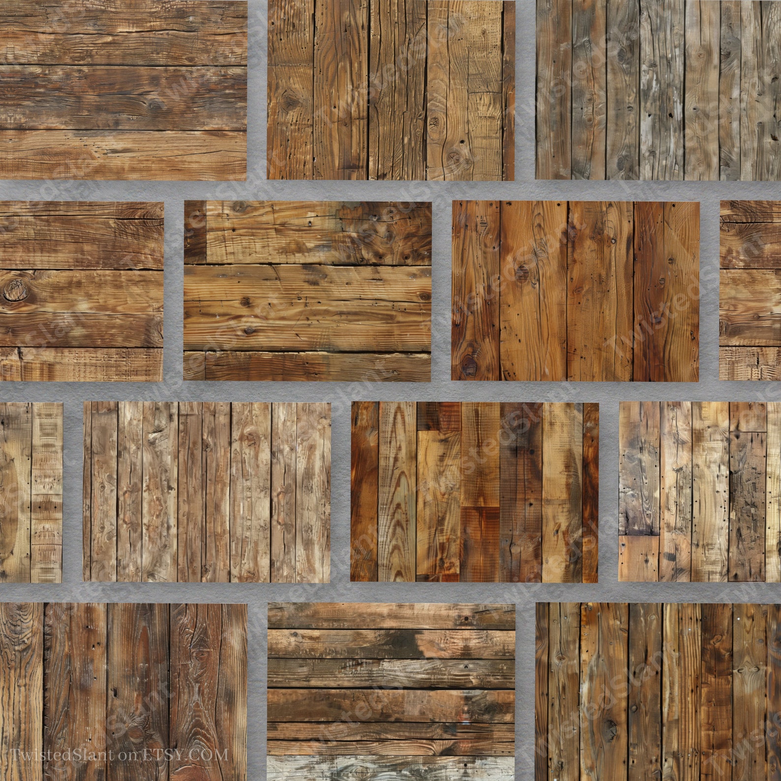 Wood Grain Planks Digital Paper | INSTANT DOWNLOAD | Wood Grain Paper ...