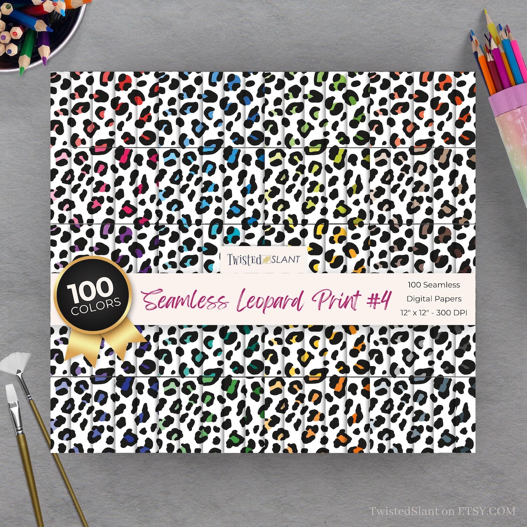 Leopard Print Seamless Digital Paper | INSTANT DOWNLOAD | Leopard ...