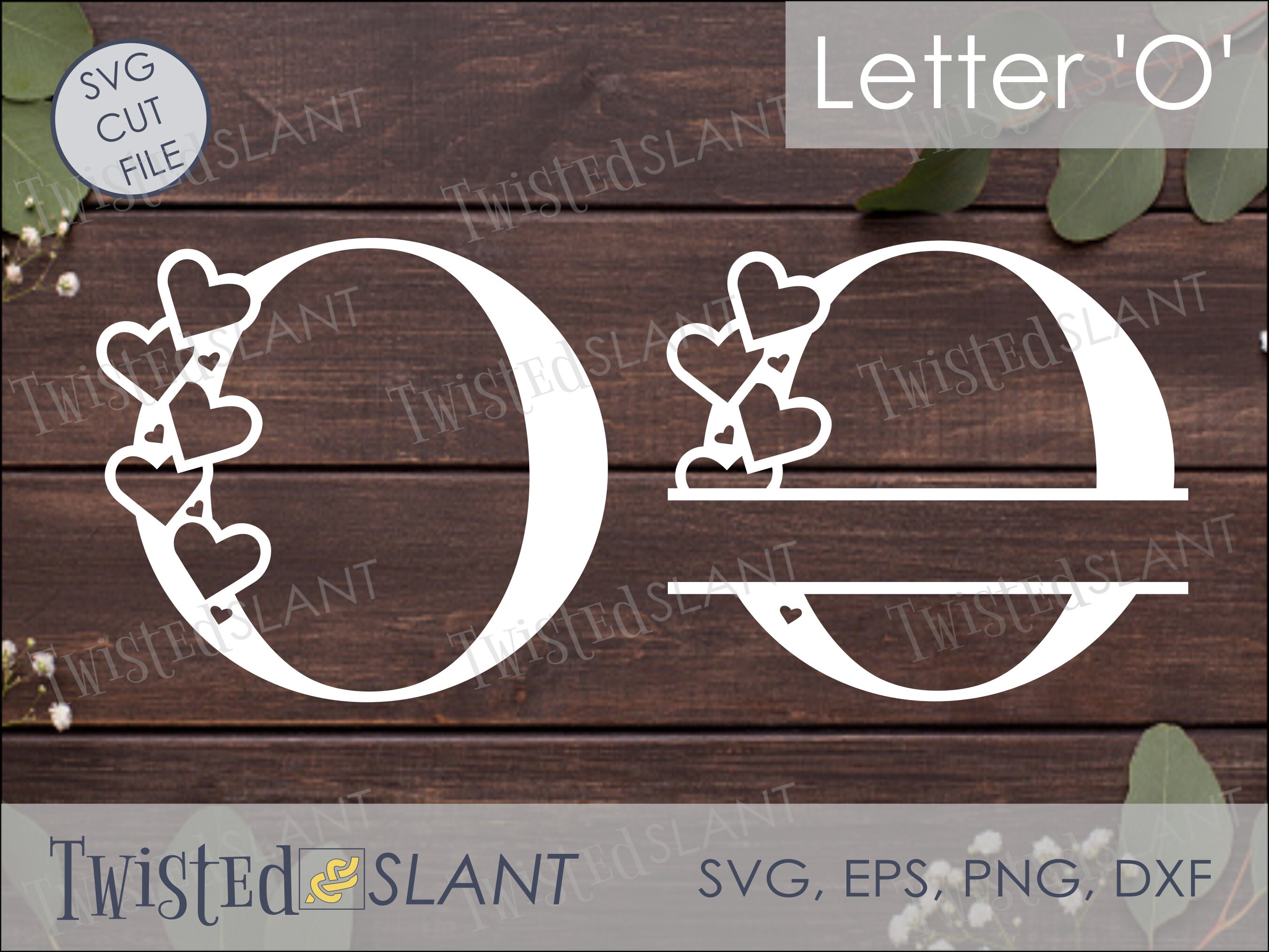 Letter O Split Letter Monogram Svg Modern Font Split - Etsy