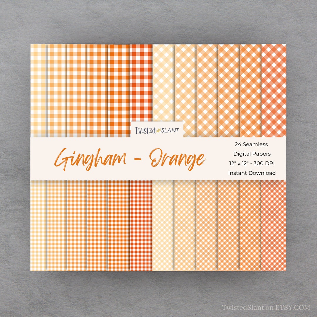Gingham Digital Paper Pack | INSTANT DOWNLOAD | Gingham Pattern ...