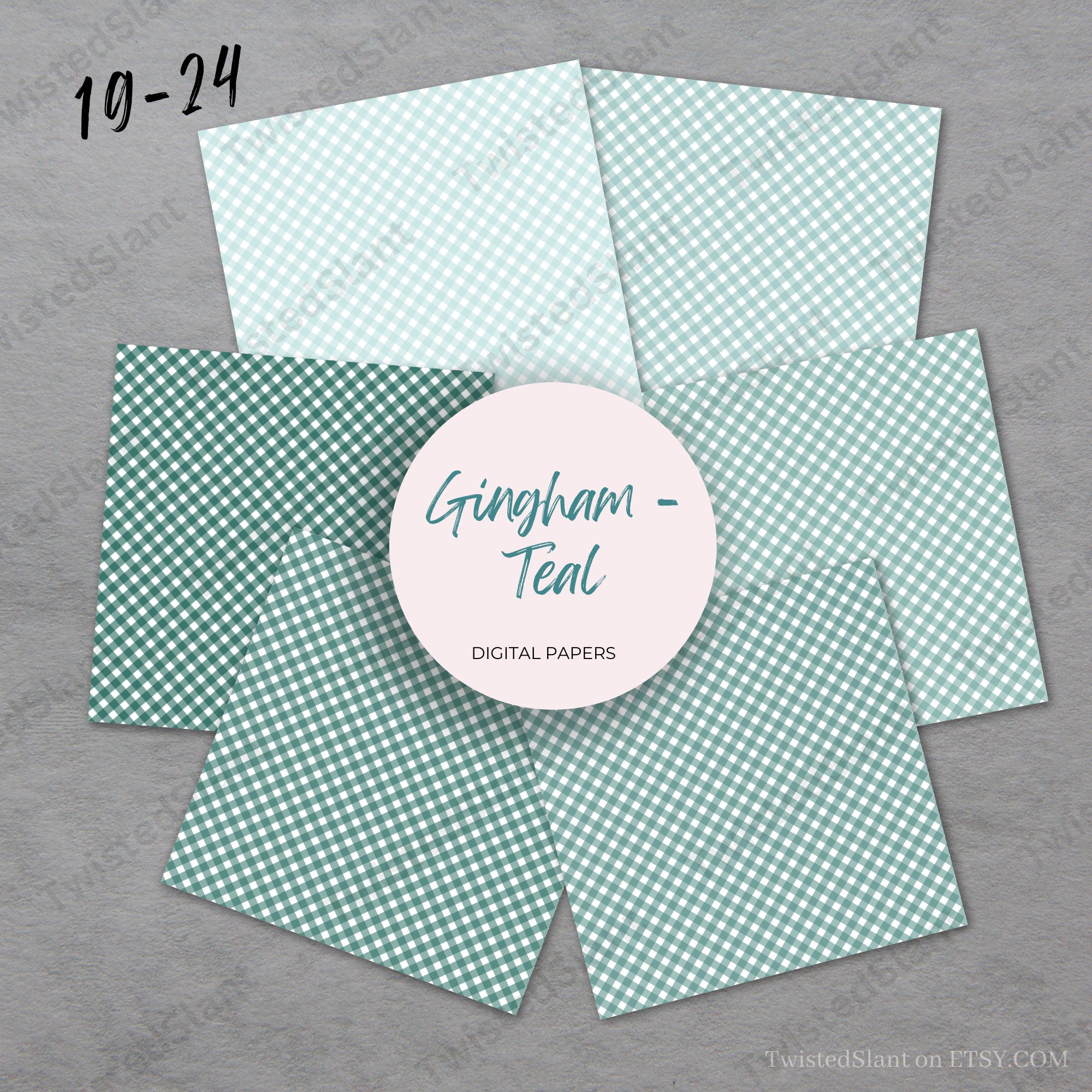 Gingham Digital Paper Pack INSTANT DOWNLOAD Gingham Pattern Gingham ...