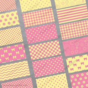 Pink Lemonade Digital Paper | INSTANT DOWNLOAD | Seamless Geometric ...