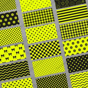 Neon Digital Papers | INSTANT DOWNLOAD | Seamless Geometric | Pattern ...